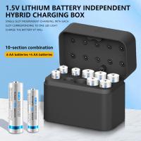 China 1.5V AA Rechargeable Lithium Battery Charger Kit with 1000+ Charging Cycles, Eco-Friendly and Explosion-Proof Technology for sale