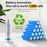 China 1.5V AA Rechargeable Lithium Battery Charger Kit with 1000+ Charging Cycles, Eco-Friendly and Explosion-Proof Technology for sale