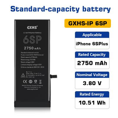 China iPhone 6s Plus Replacement Battery with 2750 mAh Capacity, 500 Recharge Cycles, and OEM Fit for Legacy Device Repair for sale