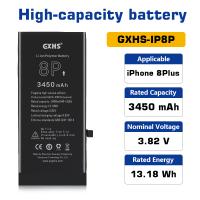 China High-capacity 3450mAh iPhone 8Plus replacement battery with OEM/ODM customization from origin factory for sale