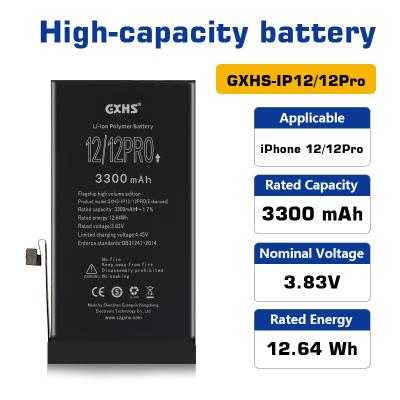 China High-Capacity iPhone 12/12Pro Replacement Battery with OEM/ODM Customization from Origin Factory 3300mAh for sale