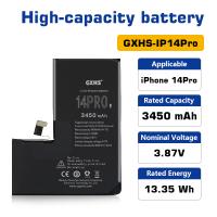China For iPhone 14Pro with a high-capacity battery of 3450mAh. Produced by GXHS, a third-party iPhone battery manufacturing factory. for sale