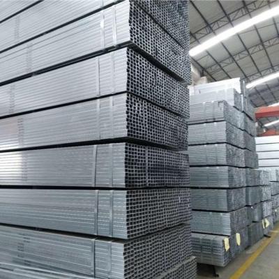 China Rectangular Galvanized Steel Pipe Liquid Corrugated Square Pipe Tube for sale