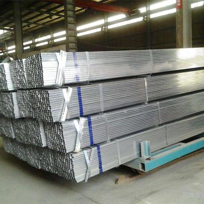 China Rectangular Galvanized Steel Pipe Liquid Corrugated Square Pipe Tube for sale
