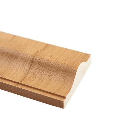 China White Decorative Wooden Mouldings 8ft Sustainably Sourced Ecofriendly Baseboard Wall Ceiling Trim for sale