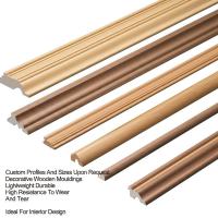 China Custom Decorative Wooden Mouldings High Resistance Wear Tear 1000 Pieces MOQ for sale