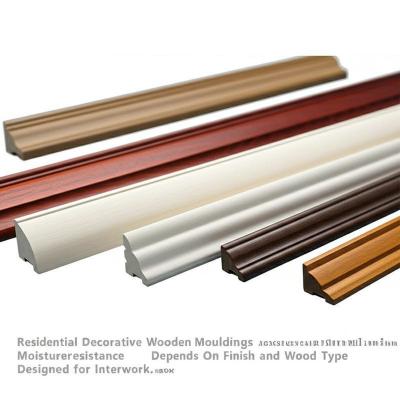 China Residential Decorative Wooden Mouldings ±0.3mm Tolerance Custom Sizes Interior Woodwork for sale