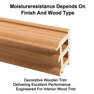 China Decorative Wooden Mouldings for Interior Trim Customizable Length Width Thickness ±0.3mm Tolerance for sale