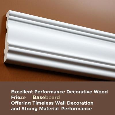 China Decorative Wooden Mouldings Baseboard ±0.3mm Tolerance for Wall Ceiling Door Window Trim for sale