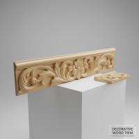 China Decorative Wood Moulding 0.5-1 Inch Thickness Easy Clean Interior Wall Trim for Architectural Detailing for sale