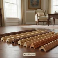 China Decorative Wooden Mouldings 0.5 to 1 Inch Thickness for Residential Interior Elegance for sale