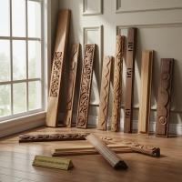 China Custom Decorative Wooden Mouldings for Residential Use ±0.3mm Tolerance Sustainable Wood for sale