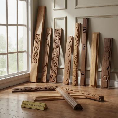 China Custom Decorative Wooden Mouldings for Residential Use ±0.3mm Tolerance Sustainable Wood for sale