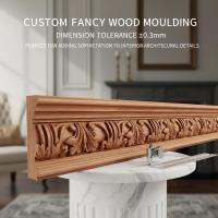 China Custom Fancy Wood Moulding ±0.3mm Tolerance 0.5-1 Inch Thickness for Interior Architectural Details for sale