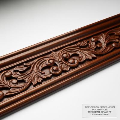China Varnished Decorative Wood Frieze ±0.3mm Tolerance for Ceiling and Wall Interior Trim for sale