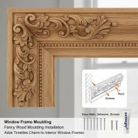 China Decorative Wooden Window Frame Moulding 1-6 Inch Width Customizable Trim for Interior for sale
