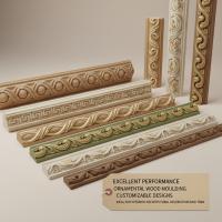 China Customizable Decorative Wood Moulding 8ft Light Brown for Interior Trim and Frieze for sale