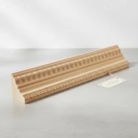 China Decorative Wooden Moulding 8 Feet Length Light Brown Smooth Texture for Interior Trim and Architectural Details for sale