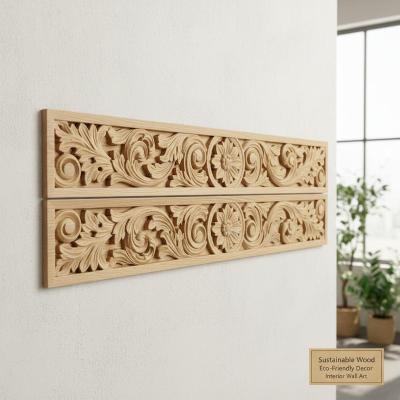 China Decorative Wood Frieze 8ft Sustainable Wood Moulding for Interior Wall Decoration for sale