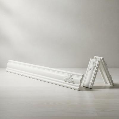 China Anti Termite Rot Proof PVC Door Casing Decorative Trim Moulding 7ft 8ft 10ft for sale