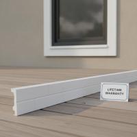 China Termite Proof Rot Resistant PVC Brick Mould Casing 8ft Durable Waterproof Exterior Door Window Trim for sale