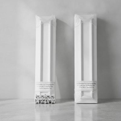 China Fire Retardant PVC Colonial Door Casing Moulding B1 Grade Anti Termite Rot Proof 7ft 8ft for sale