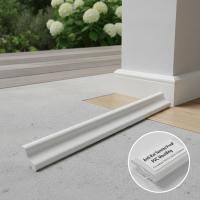 China Anti Rot Termite Proof PVC Shoe Moulding Decorative Trim 8ft 12ft Lengths for sale