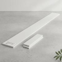 China Fire Resistant B1 PVC Flat Trim Board Moulding 16ft S4S Casing for Interior Exterior for sale