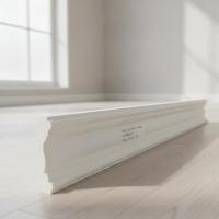 China Kiln Dried Finger Joint Pine Crown Moulding 16ft Gesso Primed Rot Resistant Decorative Ceiling Cornice for sale