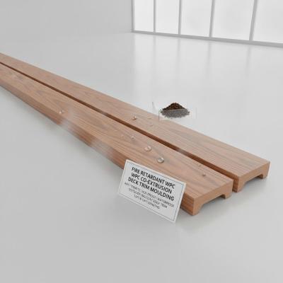 China Fire Retardant WPC Co-Extrusion Deck Trim Moulding 12ft 16ft Anti Termite Rot Proof Waterproof Outdoor Balcony Edge Trim for sale
