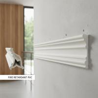 China B1 Fire Rated PVC Wainscoting Panel Moulding Decorative Trim Kit 8ft 12ft Lengths for sale