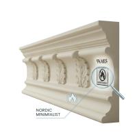China Eco-friendly Wainscot Wood Moulding FSC Certified Pine Panelling Trim for Classic Interior Wall Design for sale