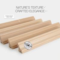 China Eco-friendly Wainscot Wood Moulding FSC Certified Pine Panelling Trim for Classic Interior Wall Design for sale