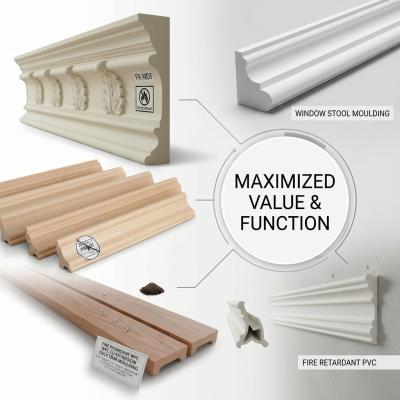 China Custom Door Casing Moulding Primed Finger Jointed Pine Wood Trim for Interior Door Frame Installation for sale