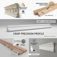 China Primed MDF Crown Moulding Pre-coated White Finish Custom Profile Ceiling Corner Trim for sale
