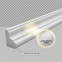 China Window Stool Moulding KD Finger-Jointed Pine 2.44m Primed White Sill Trim for Indoor Decoration for sale