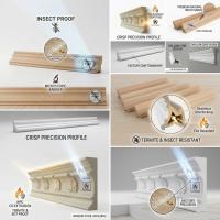 China Crown Moulding Primed MDF 2.7m Decorative Ceiling Trim for Home Renovation Projects for sale
