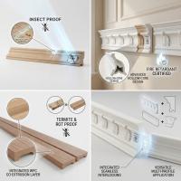 China Baseboard Moulding KD Primed Pine 4.88m Moisture Resistant Skirting Board Trim for sale