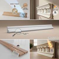 China Casing Moulding Primed Finger-Jointed Fir 4.88m Window Frame Trim Damp Proof for sale