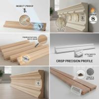 China Ornamental Wood Moulding Primed Pine 2.7m Carved Decorative Panel Trim for Furniture for sale