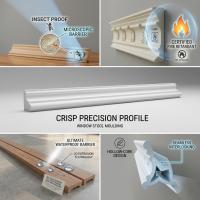 China Primed Wood Architrave Moulding 2.44m Decorative Door Frame Trim KD Finger-Jointed for sale