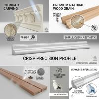 China Moisture Resistant Wood Moulding Damp Proof 4.88m Primed Baseboard Trim Interior Use for sale