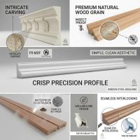 China Primed Poplar Moulding Easy Installation White Finish Trim Ready for Interior Wall Decoration Projects for sale
