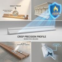 China Solid Fir Wall Trim Damp Proof 2.7m 4.88m Lengths Engineered for Humid Coastal Interior Projects for sale
