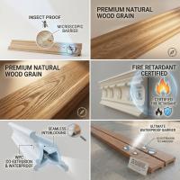 China Moisture Resistant Wood Trim Sealed Finish Engineered for Bathroom Kitchen Interior Decoration for sale