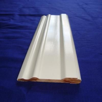 China KD FJ EG Primed Wood Baseboard Moulding - 14-300mm Width, 6-106mm Thickness, Kiln Dried Finger-Jointed Construction for sale