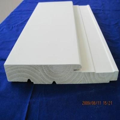China Primed Wooden Door Frame & Mouldings - 10-13% MC Kiln Dried, Custom Sizes 14-300mm Width, Waterproof Indoor/Outdoor Use for sale