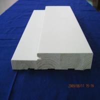 China White Primed Finger Joint Wooden Door Frame - Kiln Dried 10-13% MC Pine/Fir - Custom Sizes 14-300mm Width for sale