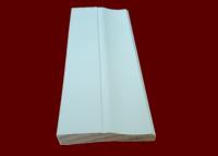 China White Woodgrain PVC Foam Decorative Casing Molding - Custom Sizes 14-300mm Width, 6-106mm Thickness for sale