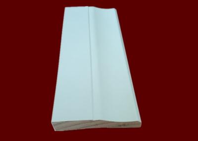 China White Woodgrain PVC Foam Decorative Casing Molding - Custom Sizes 14-300mm Width, 6-106mm Thickness for sale